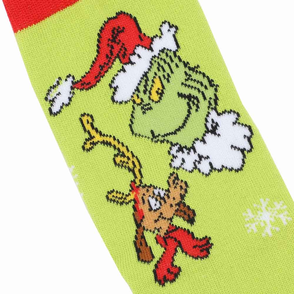 Dr. Seuss How the Grinch Stole Christmas 3 Pair Youth Crew Box Set ...