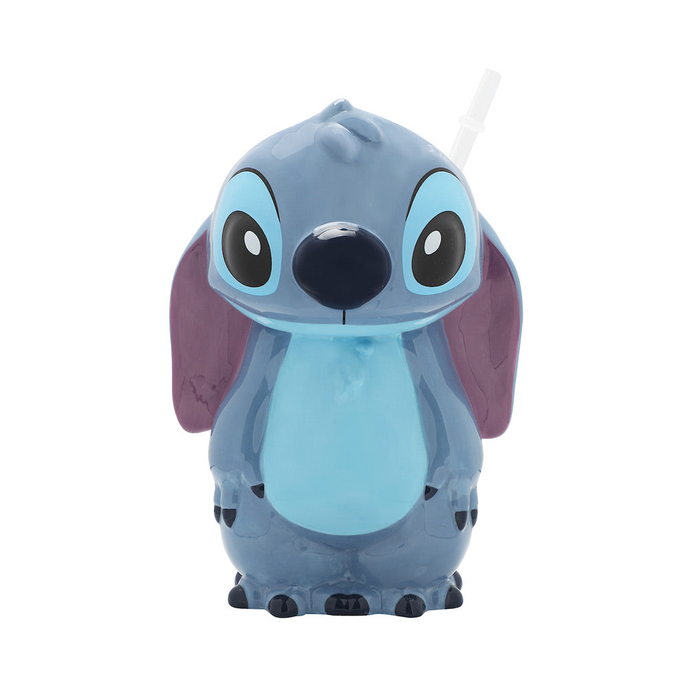 Disney Lilo & Stitch - 20 oz. Sculpted Ceramic Cup Sipper With Straw ...
