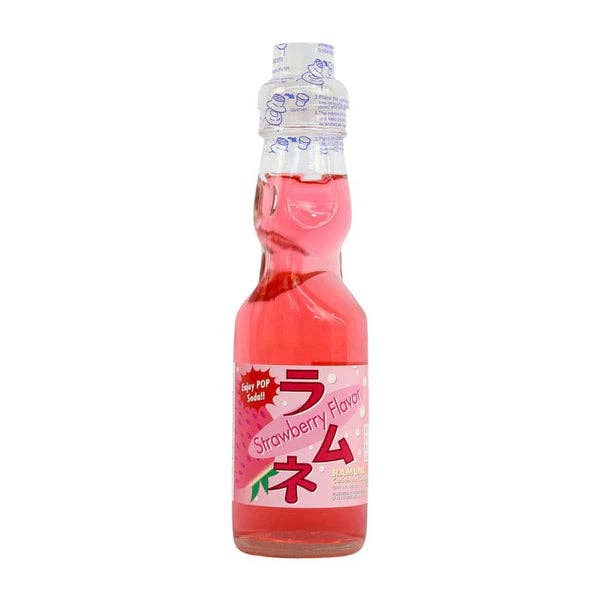 Fuji Soda (Ramune) Strawberry 200ml (Japan) Soft Drink Soda ...