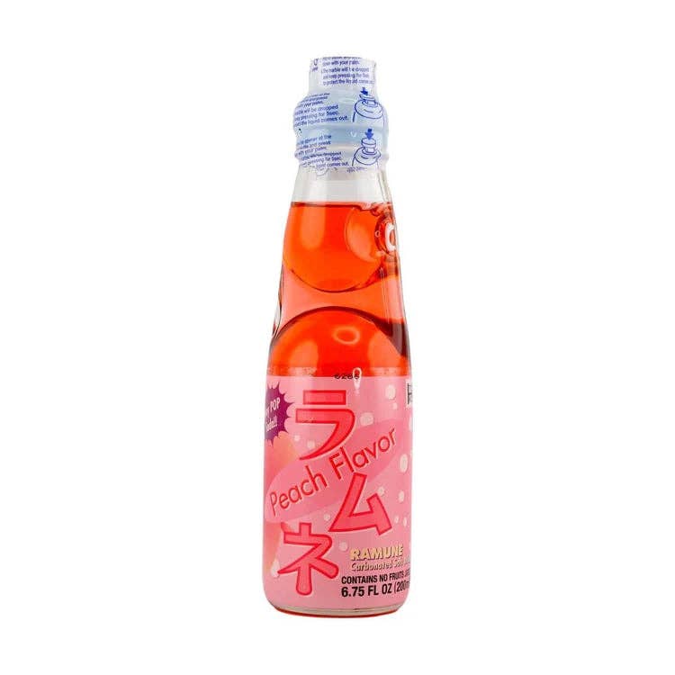 Fuji Soda (Ramune) Peach 200ml (Japan) Soft Drink Soda – Kryptonite ...