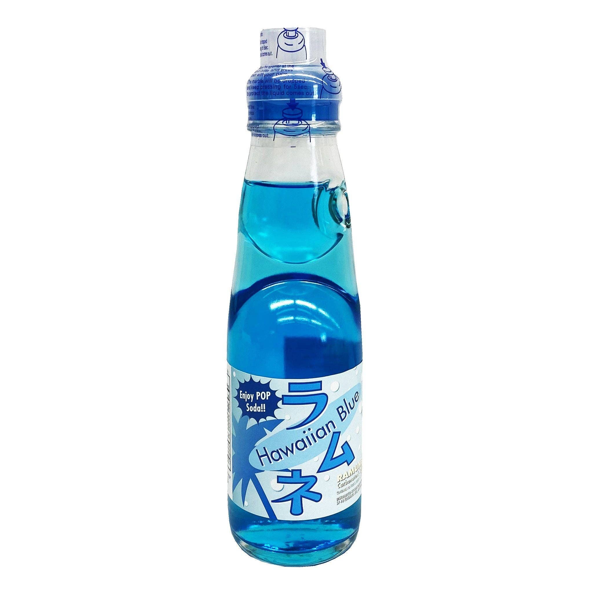Fuji Soda (Ramune) Blue Hawaii 200ml (Japan) Soft Drink Soda ...