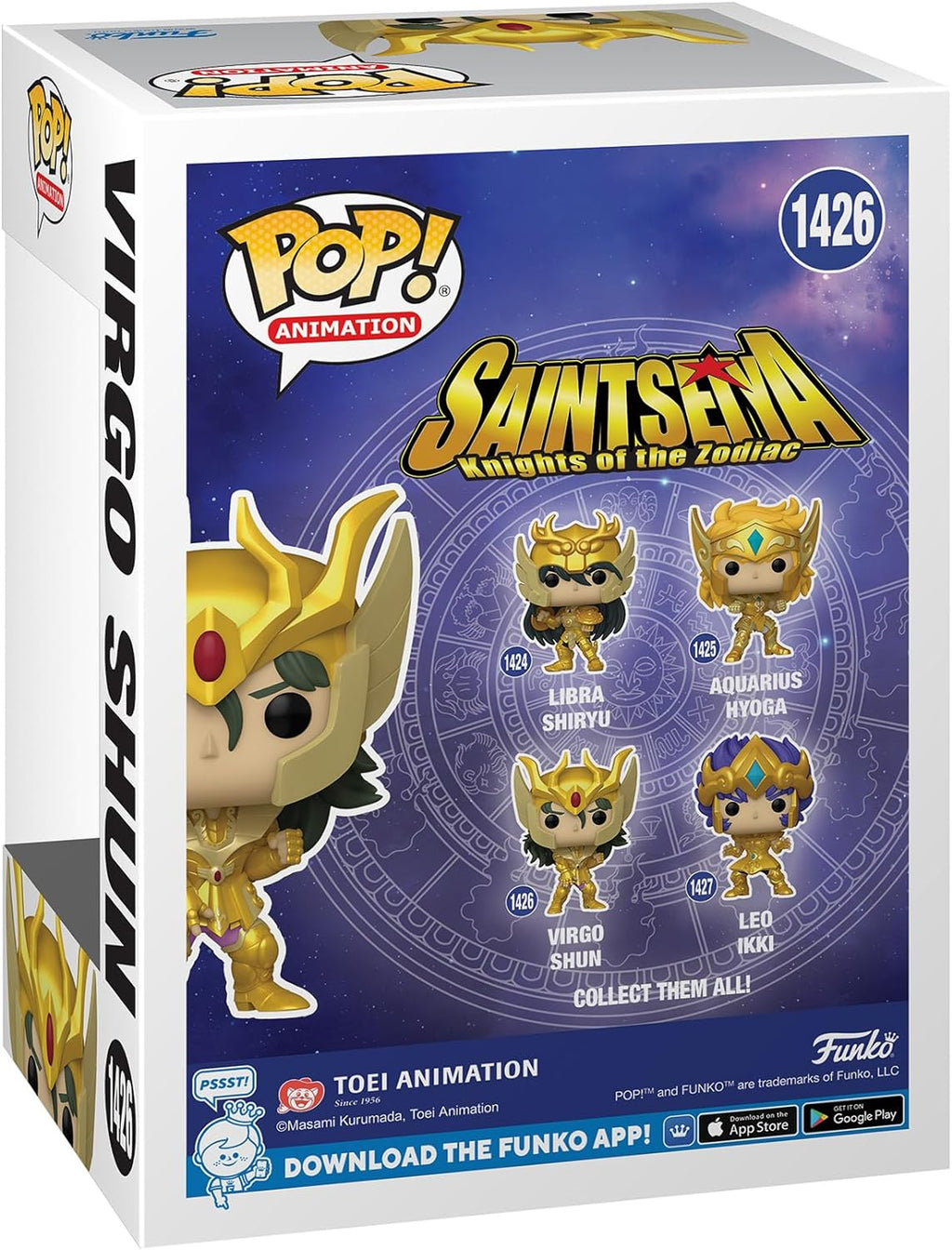 Funko POP! Animation: Saint Seiya - Gold Virgo Shun Vinyl Figure ...