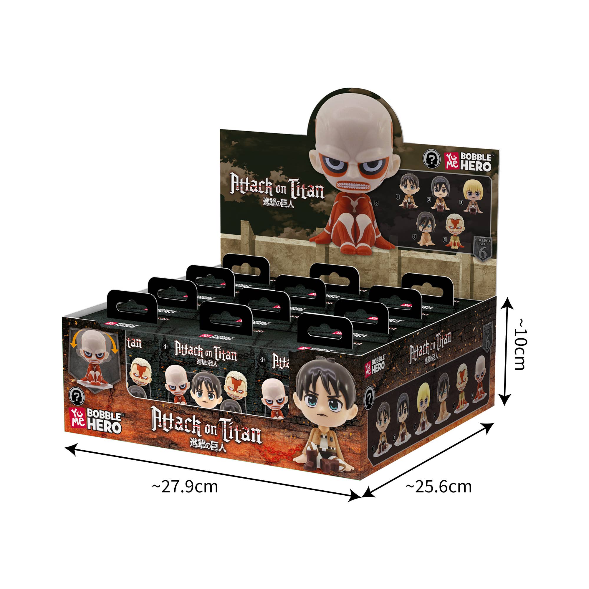 Toys Matter Inc. Attack On Titan YuMe Bobble Hero 1pc Blind Box ...