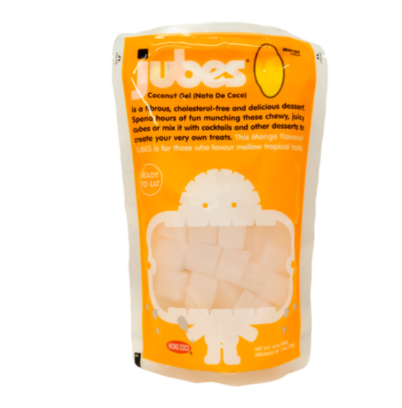 Wong Coco Jubes Nata De Coco with Coconut Water Mango Flavor ...